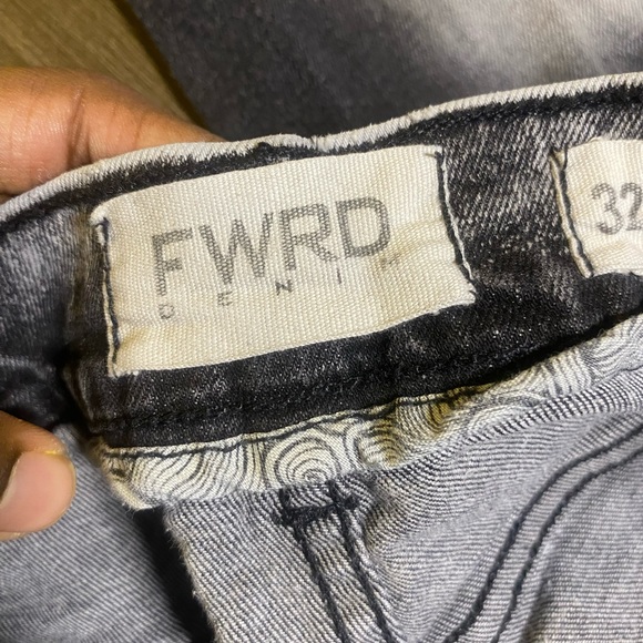 Fwrd | Jeans | Flashy Designed Paint Smeared Jeans | Poshmark